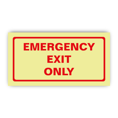 Emergency Exit Safety Sign – F41 - Spear Labels