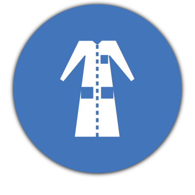 Lab Coats Safety Sign – MV21 - Spear Labels