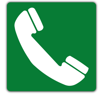 Telephone Safety Sign – GA13 - Spear Labels
