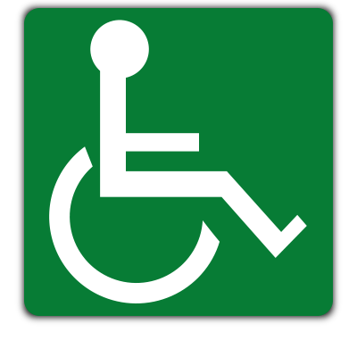 Allocated to or Accessible to Wheelchairs Safety Sign – GA22 - Spear Labels