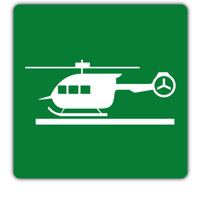 Helicopter Pad Safety Sign – GA28 - Spear Labels