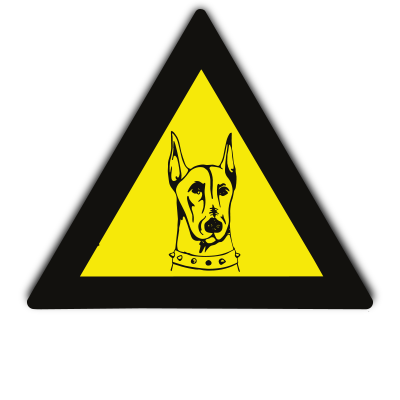 Beware of Dogs Safety Sign – WW19 - Spear Labels
