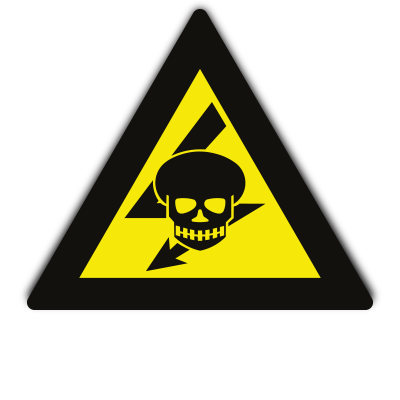 Beware of Exposed Live High-voltage Equipment Safety Sign – WW23 ...