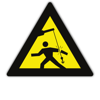 Beware of Swinging Objects Safety Sign – WW24 - Spear Labels