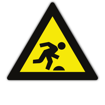 Beware of Tripping Hazards Safety Sign - WW33 - Spear Labels